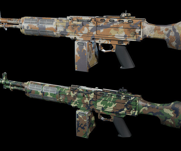 ArtStation - Machinegun | Game Assets