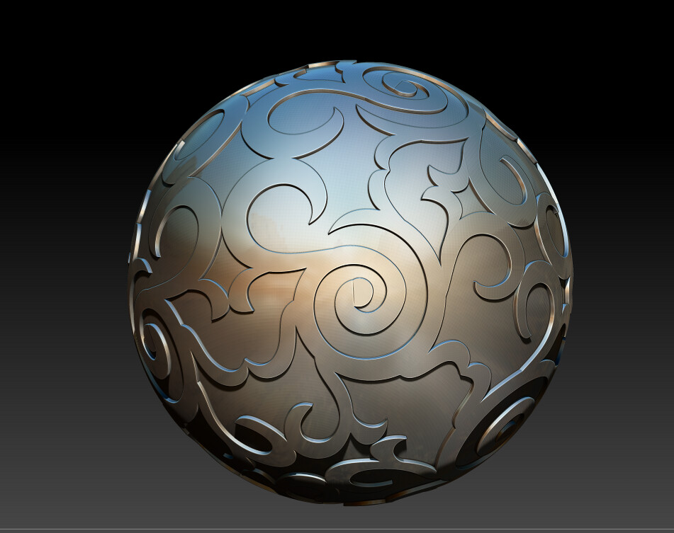 ArtStation - Relief 3D hollow sculpture ball model design download ...