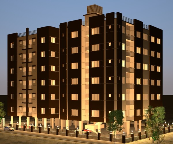 ArtStation - Residential Night View | Resources