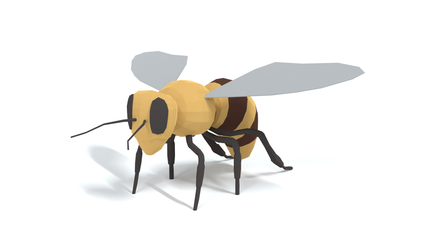 ArtStation - Low Poly Cartoon Honey Bee | Game Assets