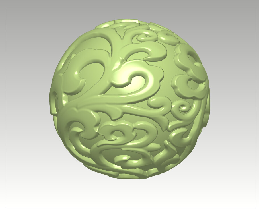 ArtStation - New Jade Ball 3D map download, jewelry design Relief Ball ...