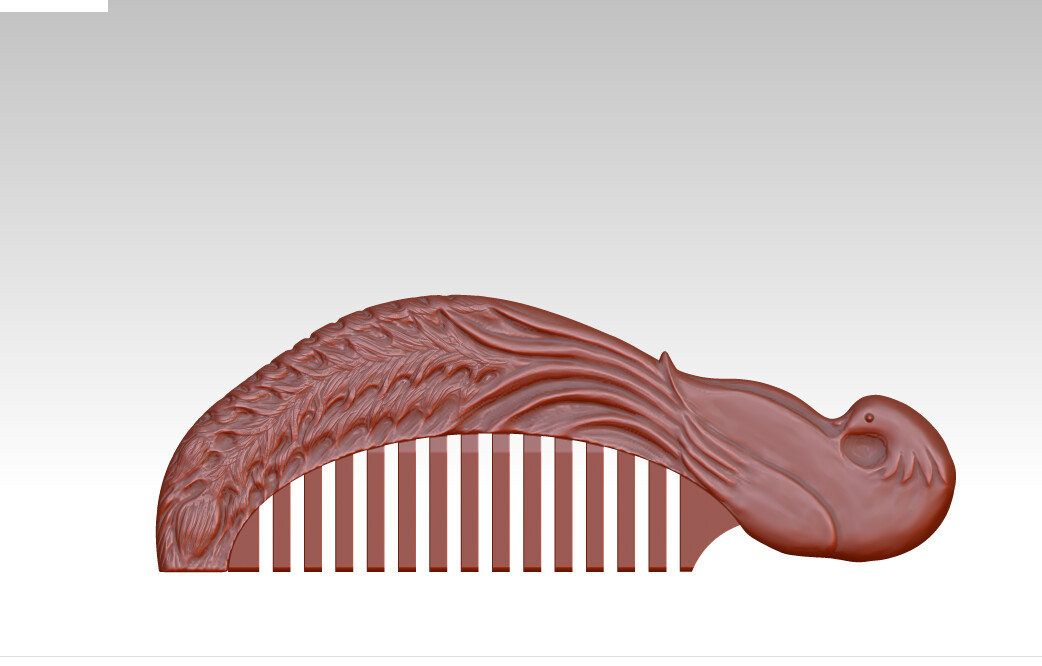 ArtStation - NEW COMB DESIGN 3D model download, machine carving comb 3d ...