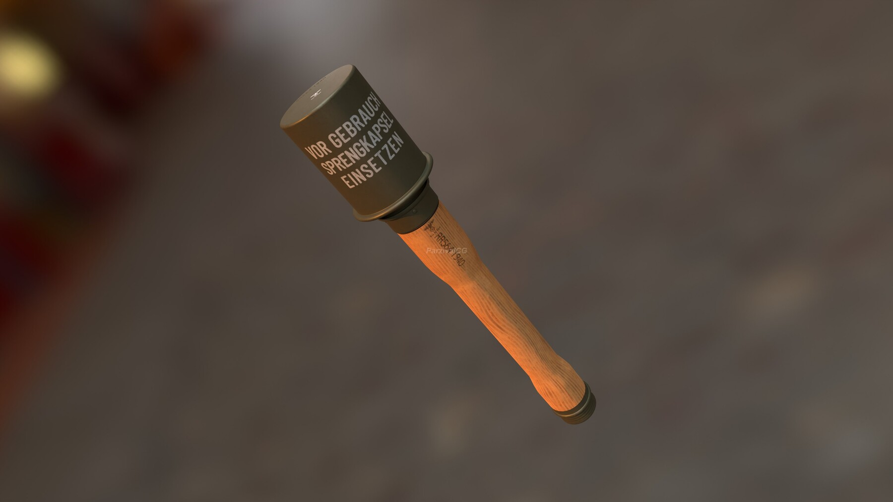 ArtStation - German Stick Grenade Stielhandgranate M24 4K PBR Textures ...