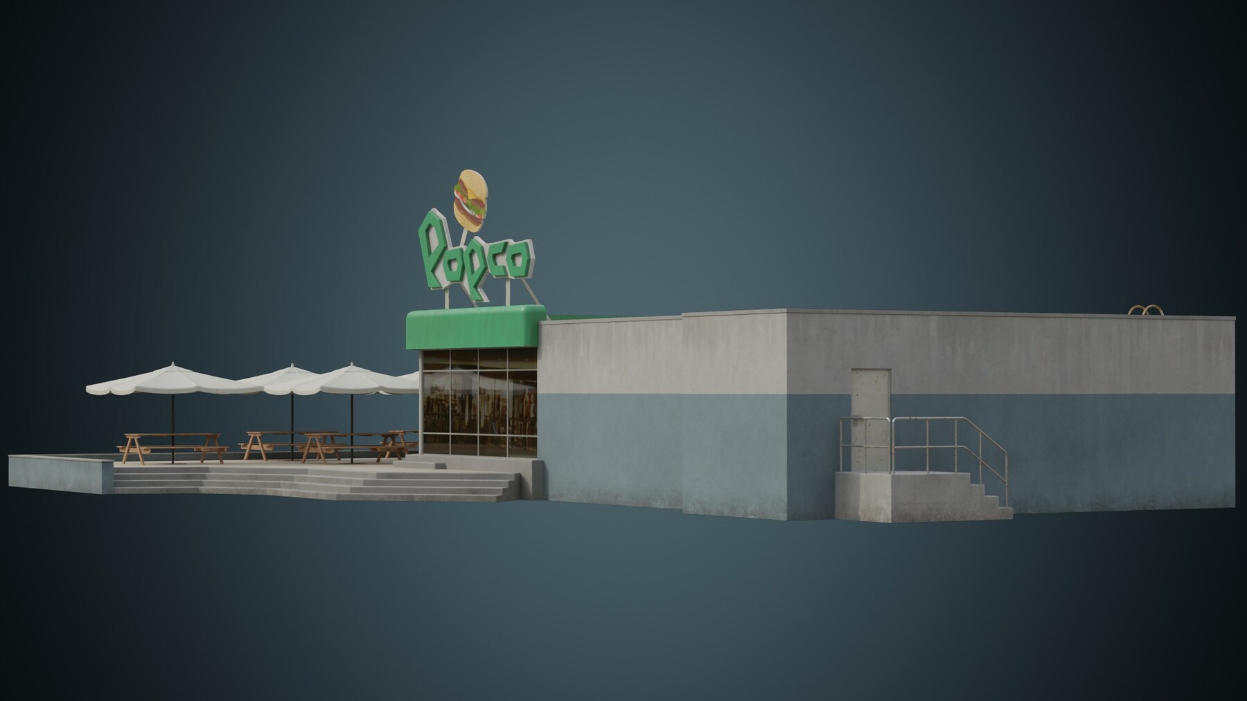 ArtStation - Restaurant 1B | Game Assets