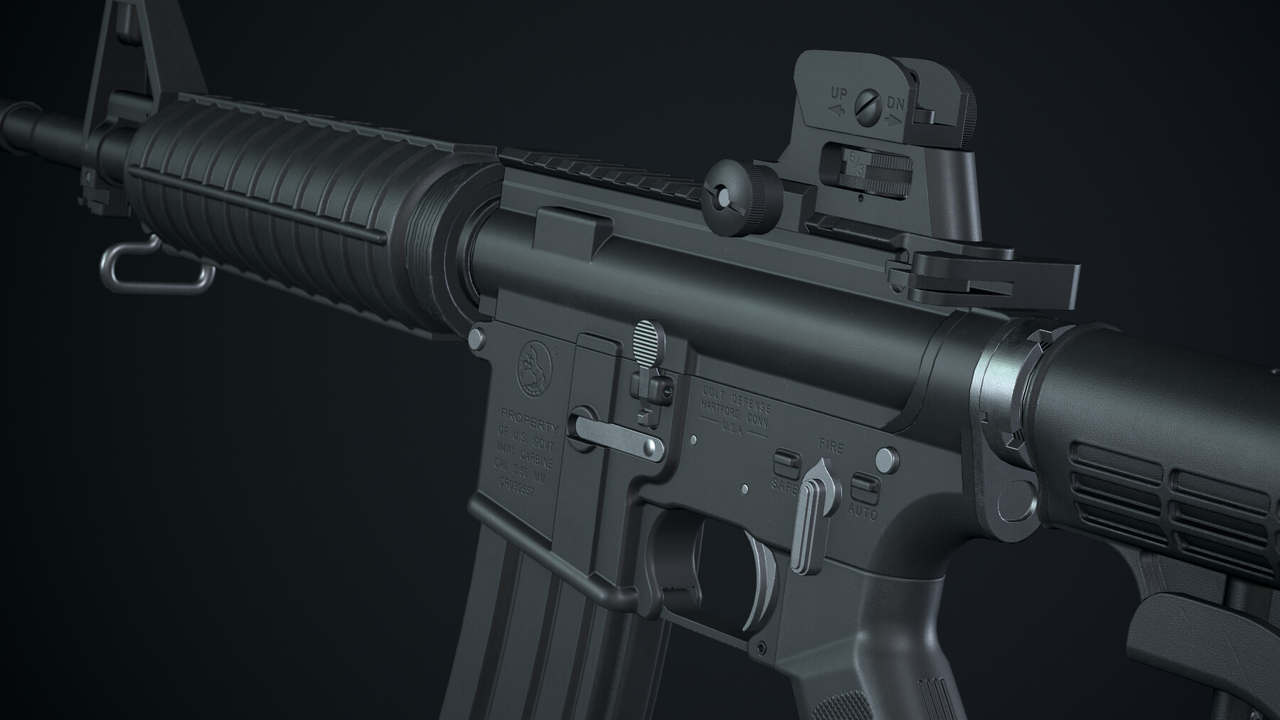 ArtStation - M4A1 Stock Modular | Game Assets