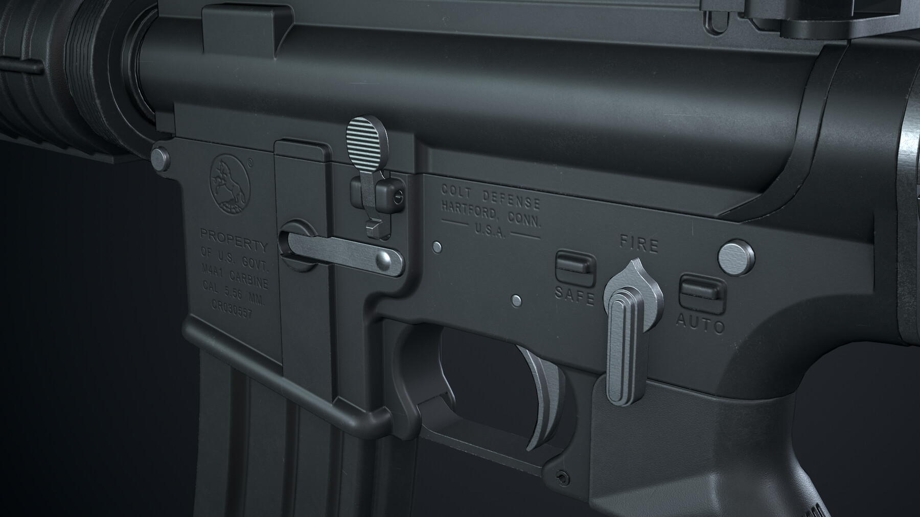 ArtStation - M4A1 Stock Modular | Game Assets