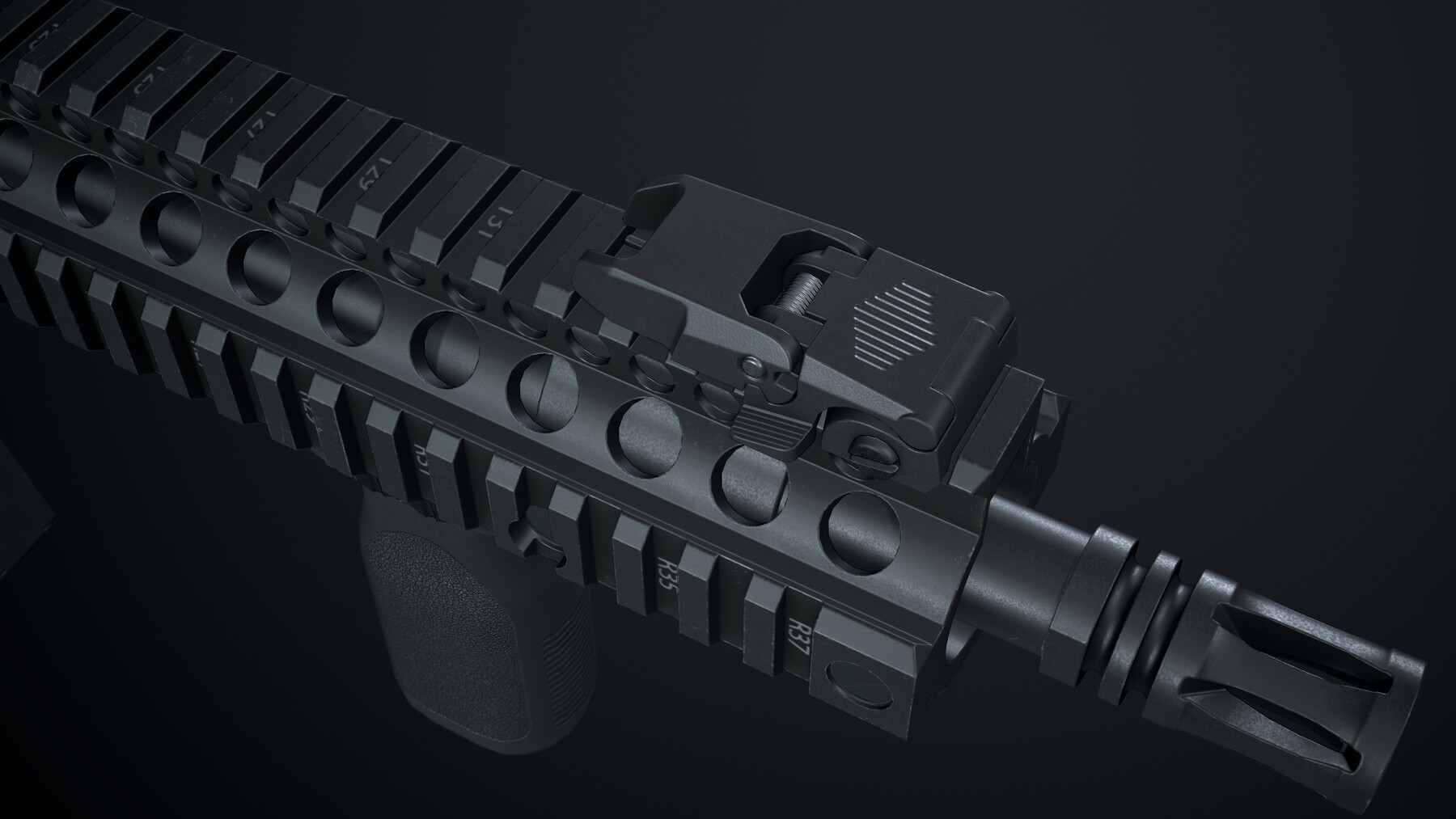 ArtStation - M4A1 Custom-01 Modular | Game Assets