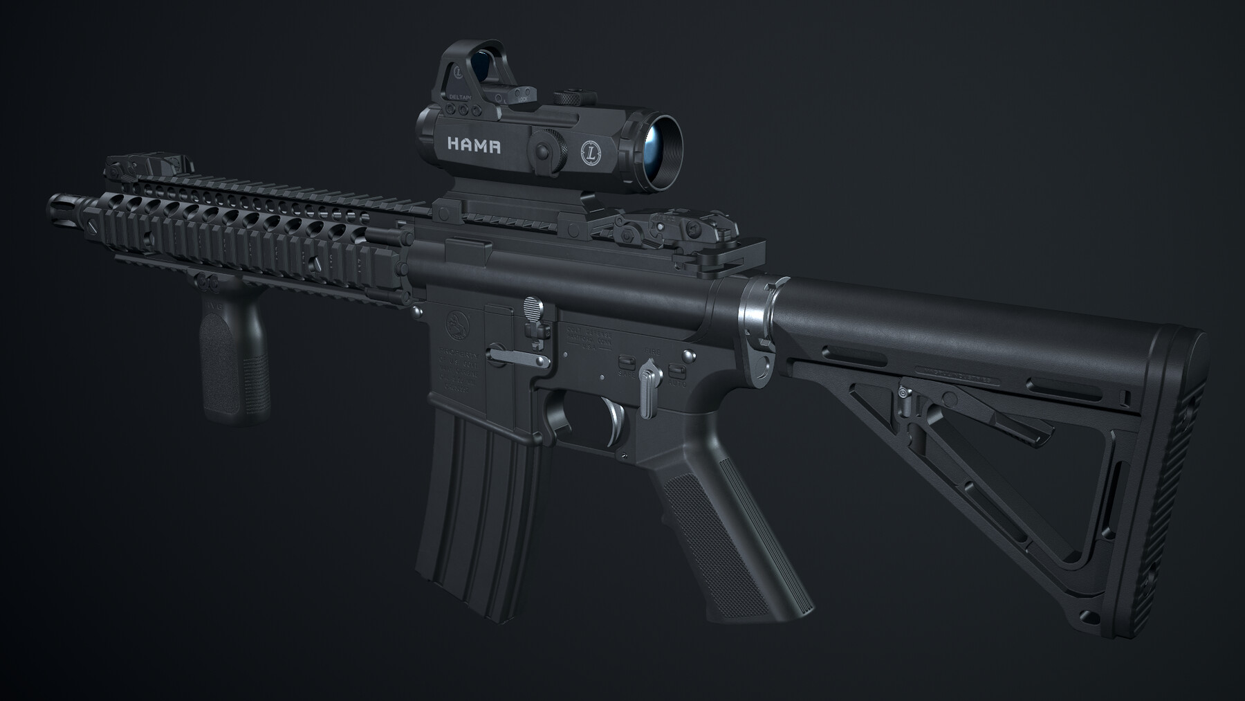 ArtStation - M4A1 Custom-01 Modular | Game Assets