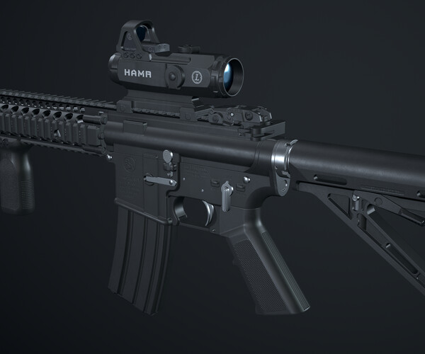 ArtStation - M4A1 Custom-01 Modular | Game Assets