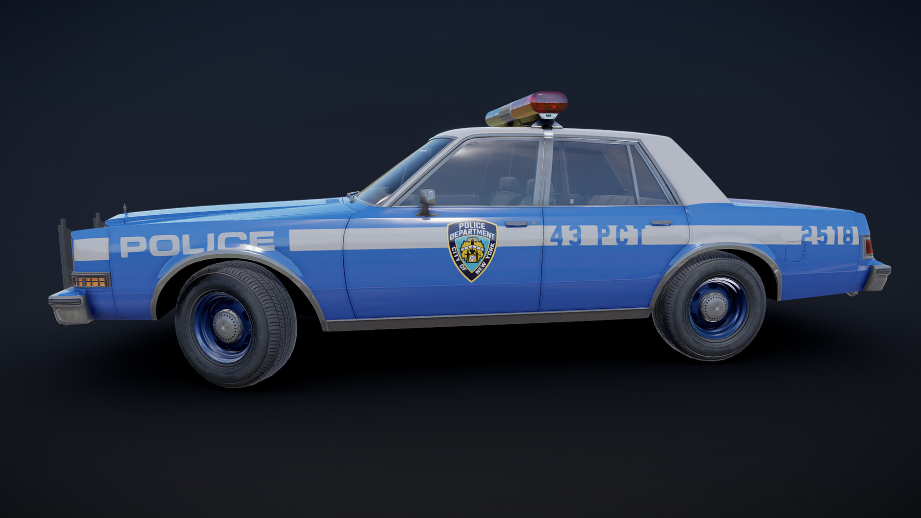 ArtStation - 80s NY police car | Game Assets