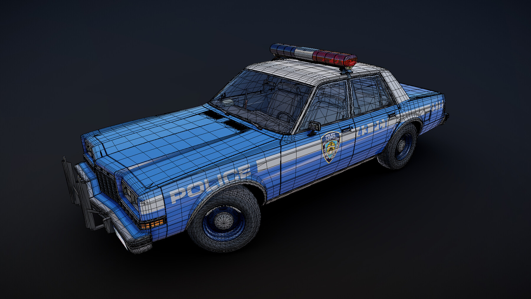 ArtStation - 80s NY police car | Game Assets