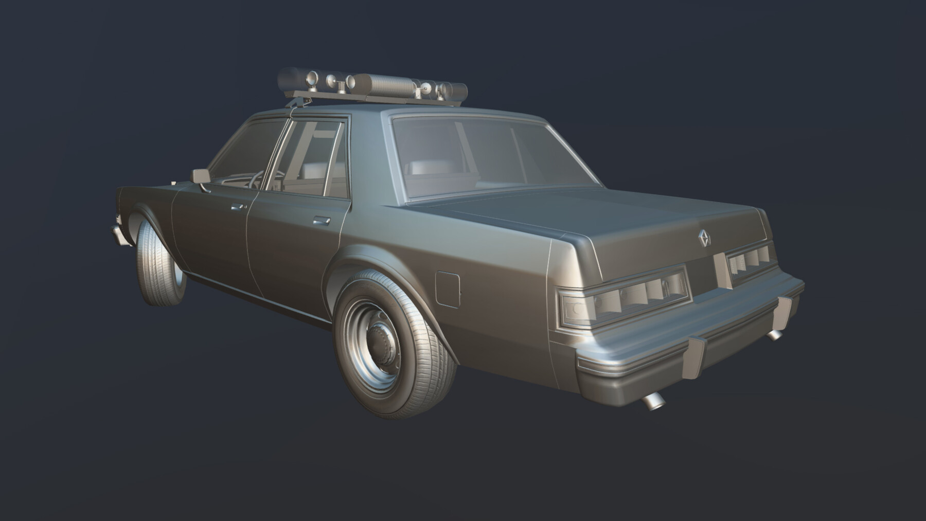ArtStation - 80s NY police car | Game Assets