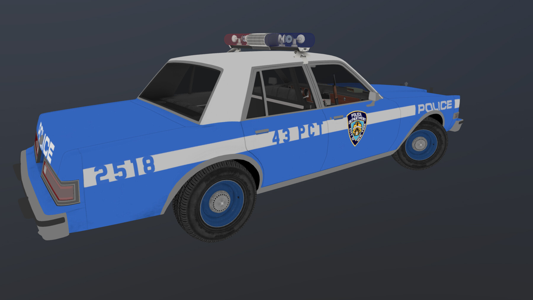 ArtStation - 80s NY police car | Game Assets