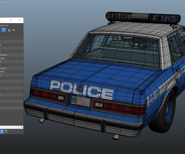 ArtStation - 80s NY police car | Game Assets