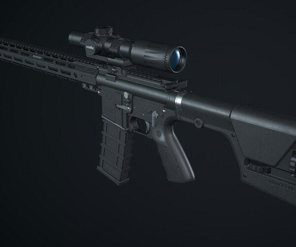 ArtStation - M4A1 Custom-03 Modular | Game Assets