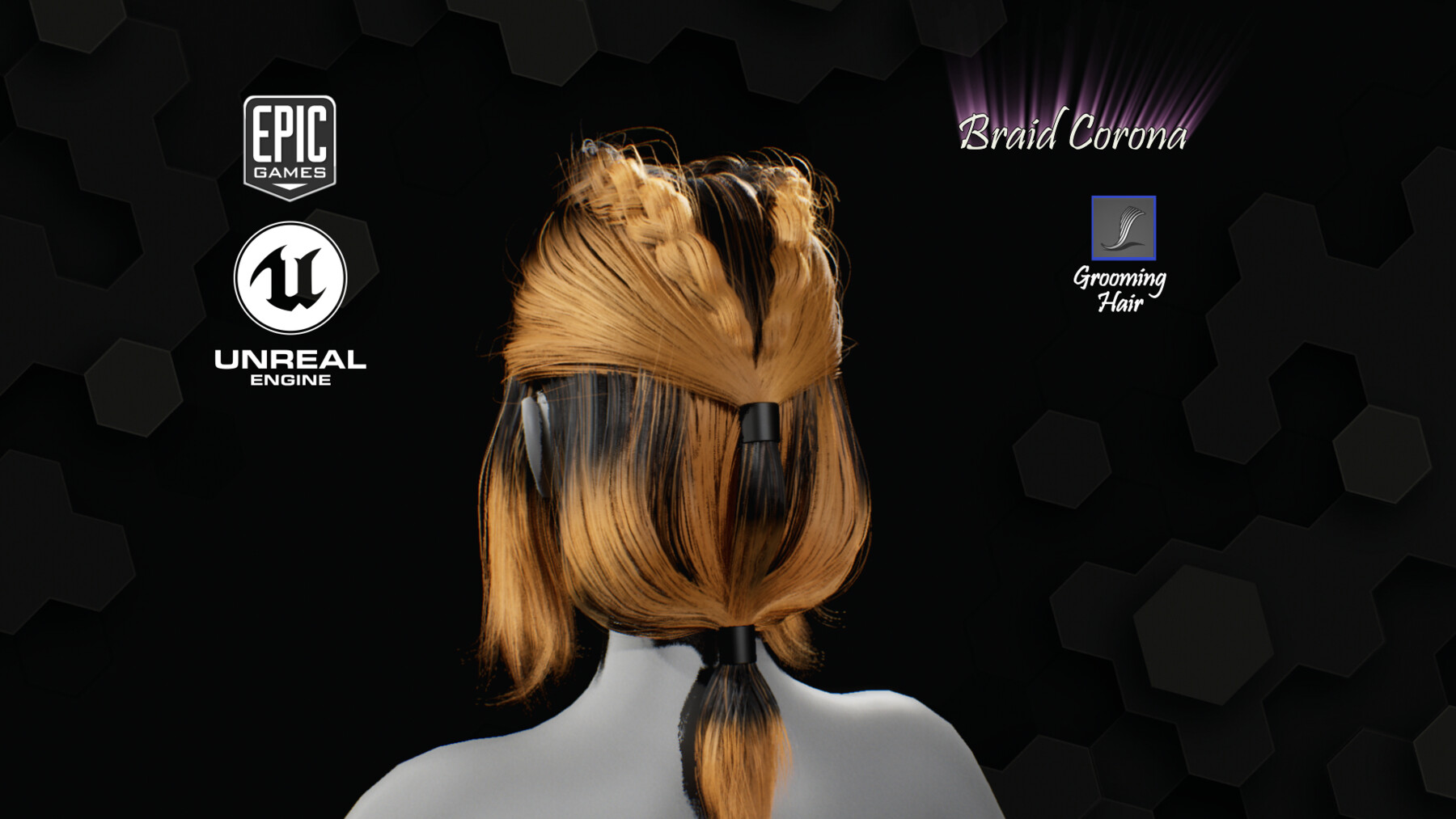 ArtStation - Corona Hair Braid Groom | Game Assets