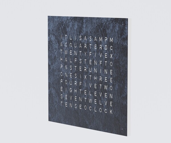 ArtStation - Qlocktwo Classic | Resources