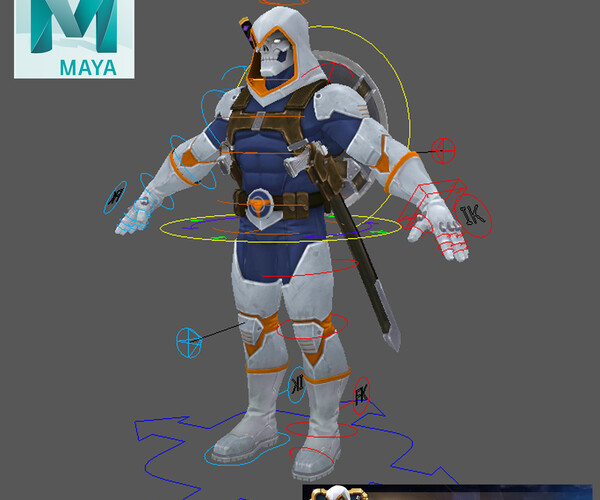 ArtStation - Taskmaster v1 (Rigged) | Resources