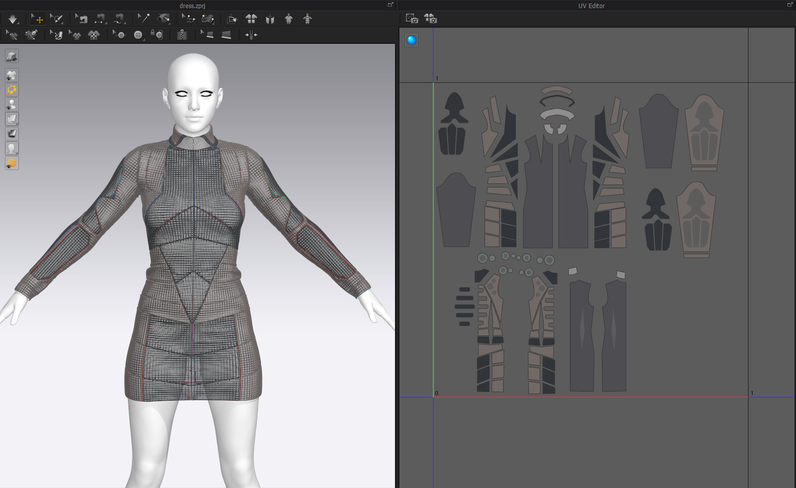 ArtStation - Cyber Dress | Game Assets