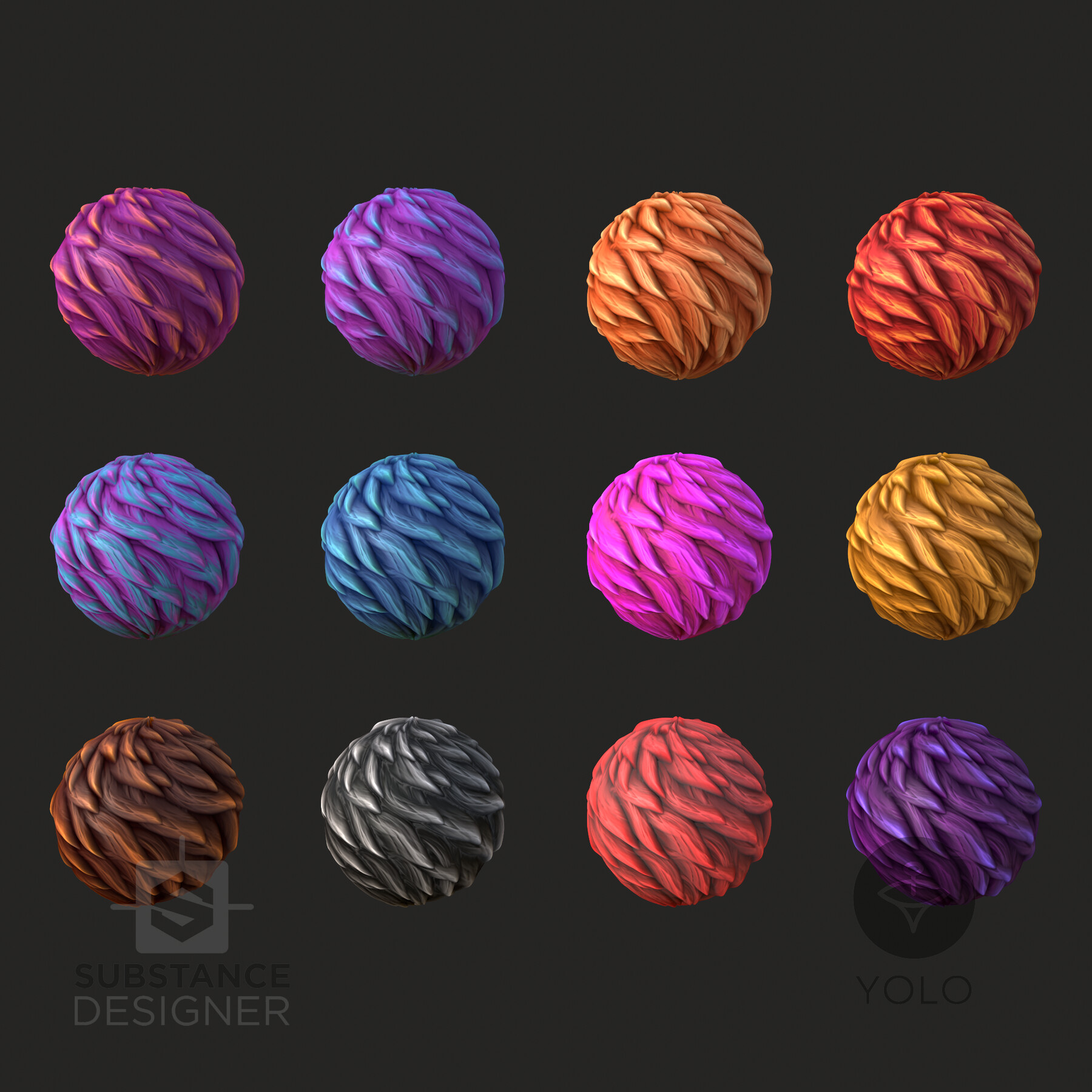 ArtStation - Stylized Fur Material Pack 2K | Game Assets