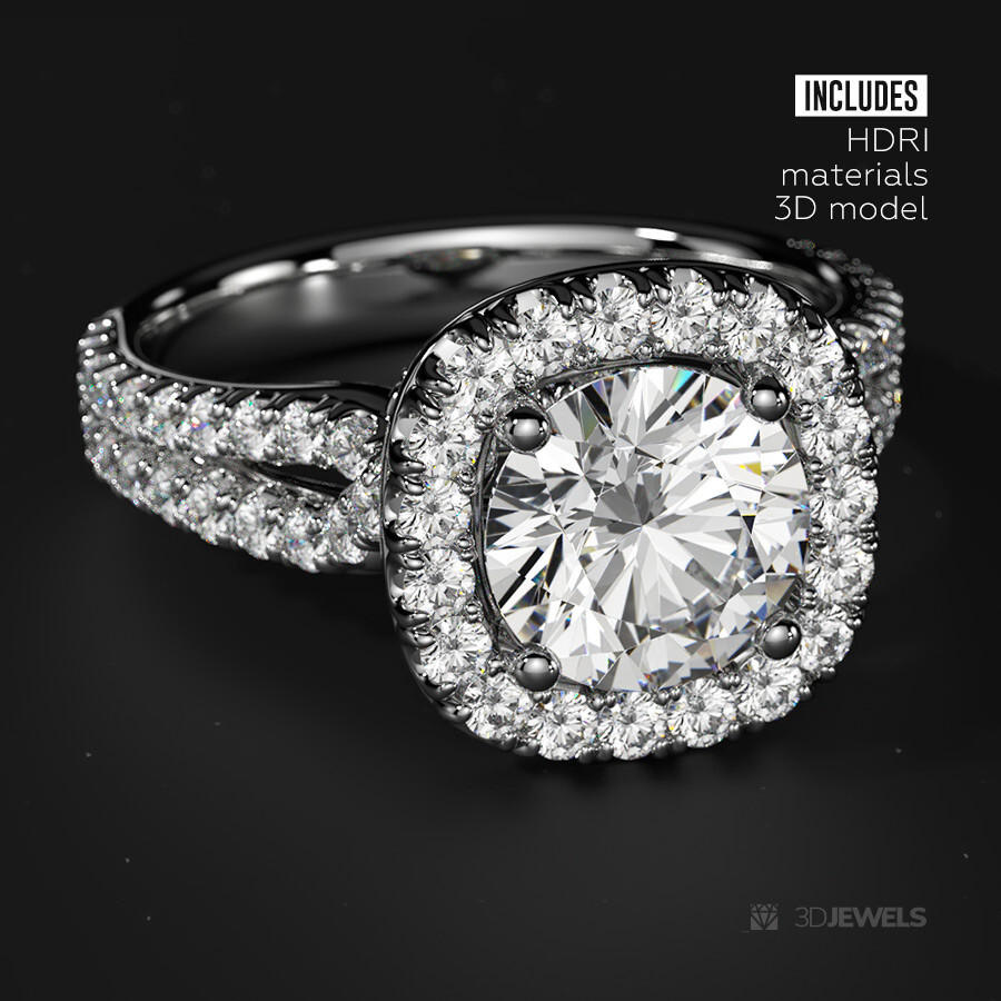 ArtStation - Black Scene Setup for Jewelry Rendering in Cinema 4D and ...