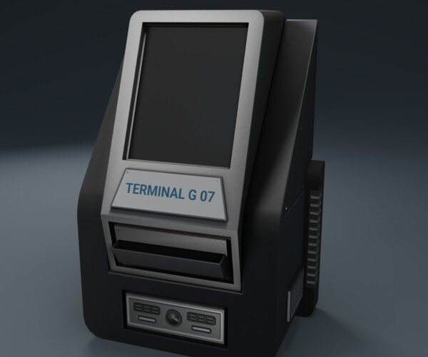 ArtStation - Sci-Fi Terminal | Game Assets