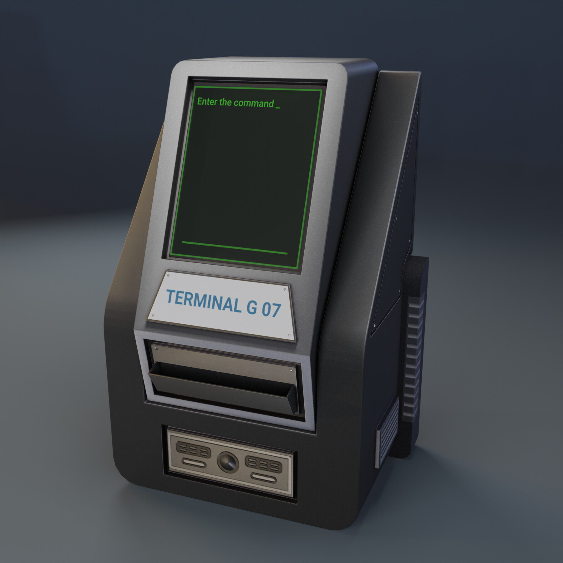 ArtStation - Sci-Fi Terminal | Game Assets