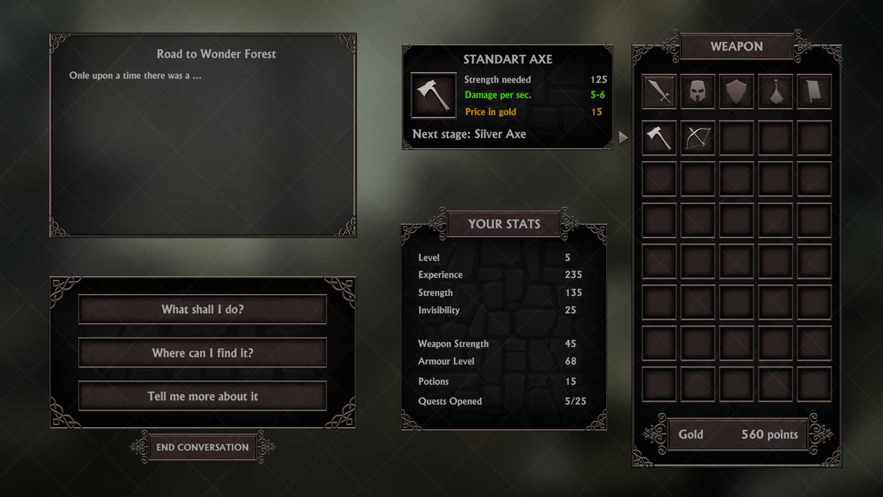 ArtStation - Dungeon GUI | Game Assets