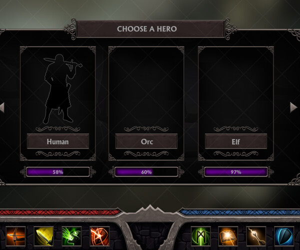 ArtStation - Dungeon GUI | Game Assets