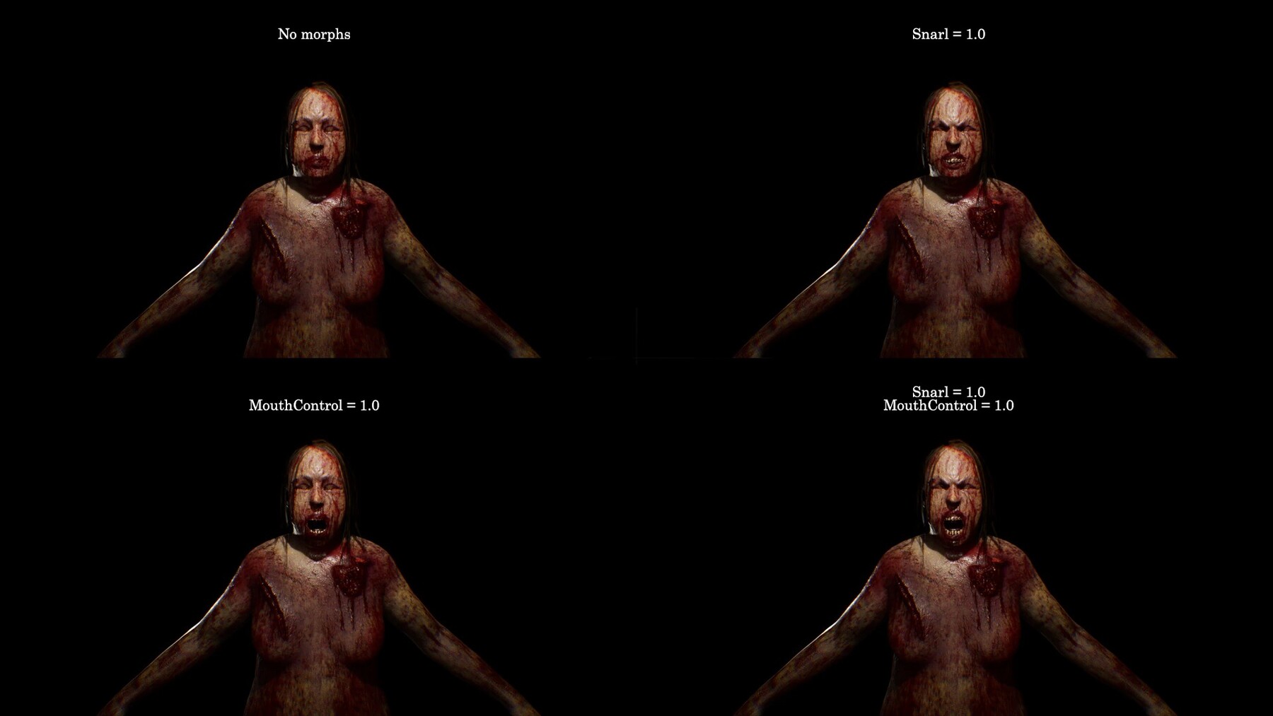 ArtStation - Zombie - Bloated Female [UE4] | Game Assets