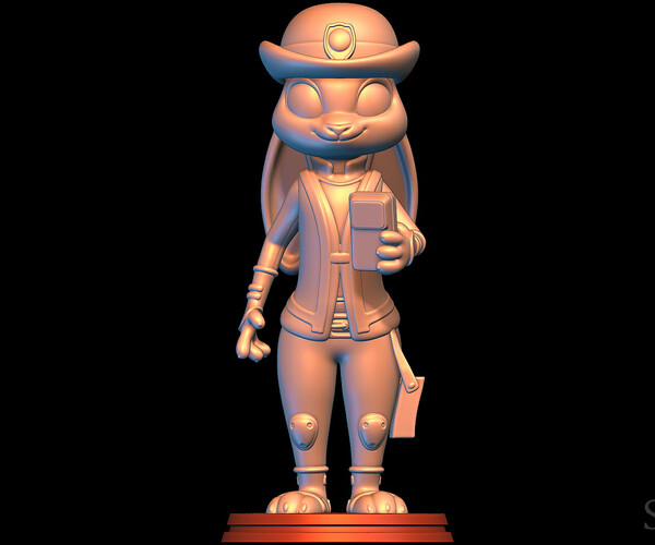 ArtStation - Judy Hopps Meter Maid - Zootopia 3D print model | Artworks