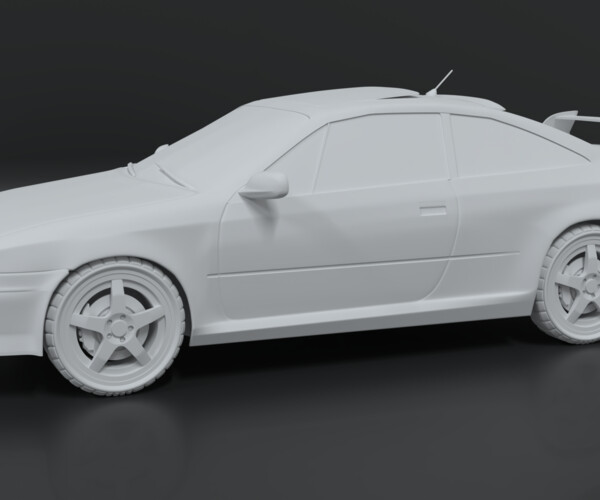 ArtStation - Opel Calibra with separated parts .stl 3D printing | Resources