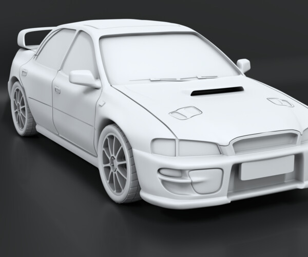 ArtStation - Subaru GC8 STL with separated parts for 3D printing ...