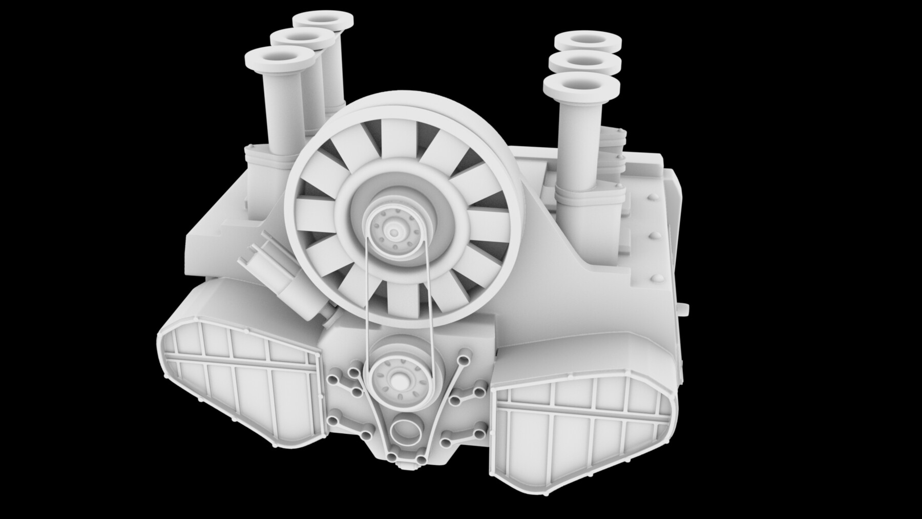 ArtStation - PORSHE 911 ENGINE STL 3D print | Resources