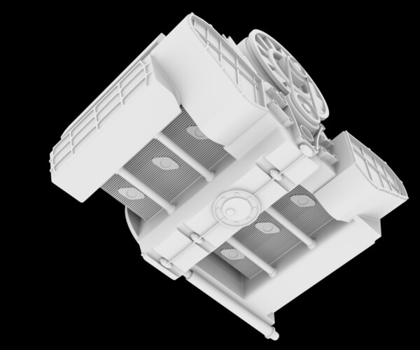 ArtStation - PORSHE 911 ENGINE STL 3D print | Resources