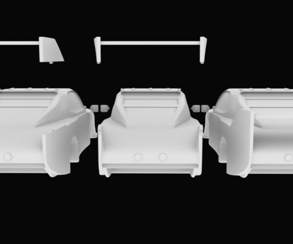 ArtStation - Chevrolet car with separated parts STL for 3D printing ...