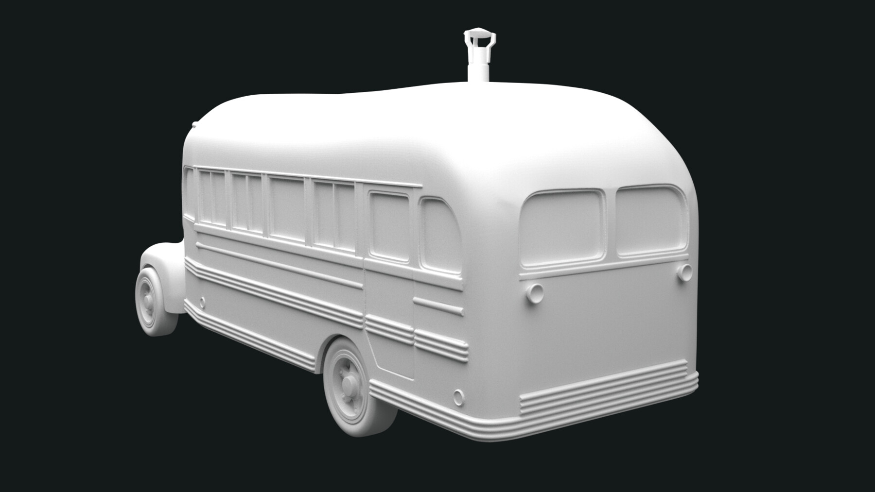 ArtStation - Magic Bus with separated wheels and bumper STL for 3D ...