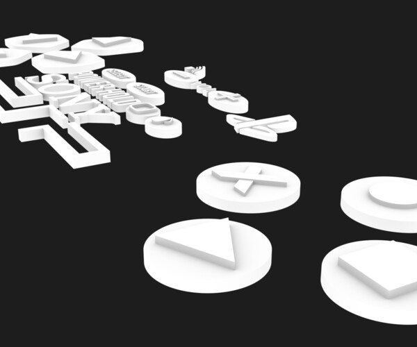 ArtStation - PSP buttons for shelf decoration STL for 3D printing ...