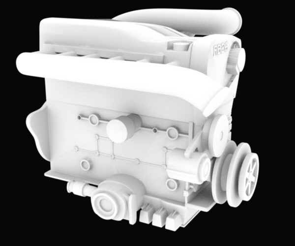 ArtStation - Skyline GTR-R34 Engine STL for 3D printing | Resources
