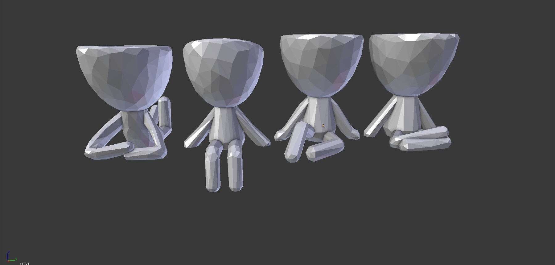 ArtStation - Pack with 4 Flower pots Robert Plant style stl for 3d ...