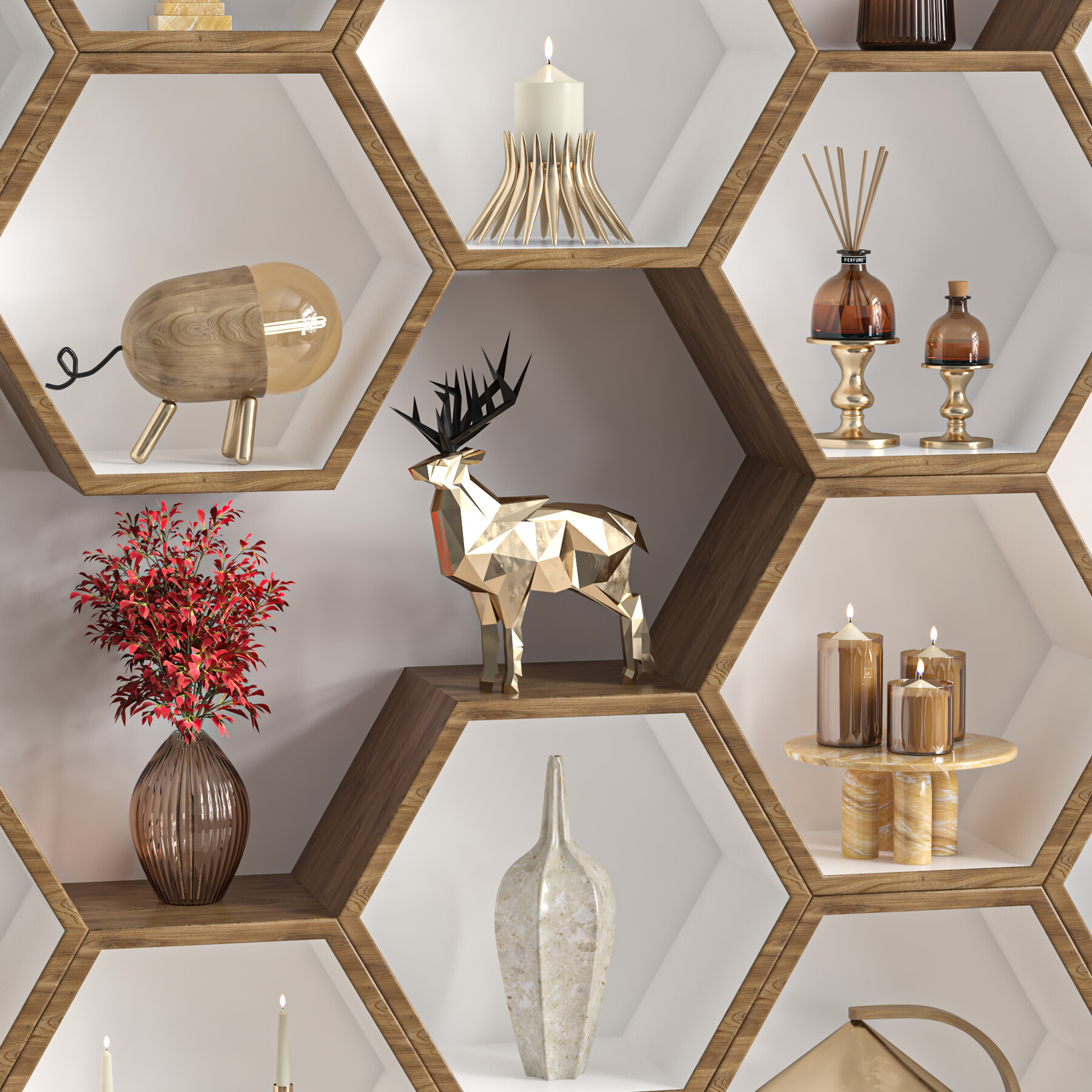 ArtStation - Decorative shelf 04 | Resources