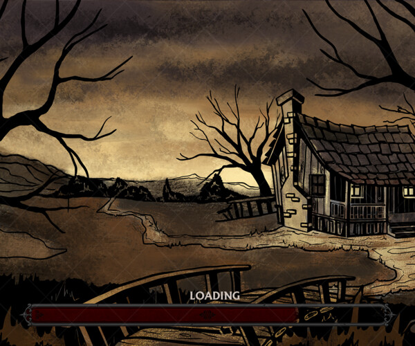 ArtStation - Painted UI: Dark style | Game Assets