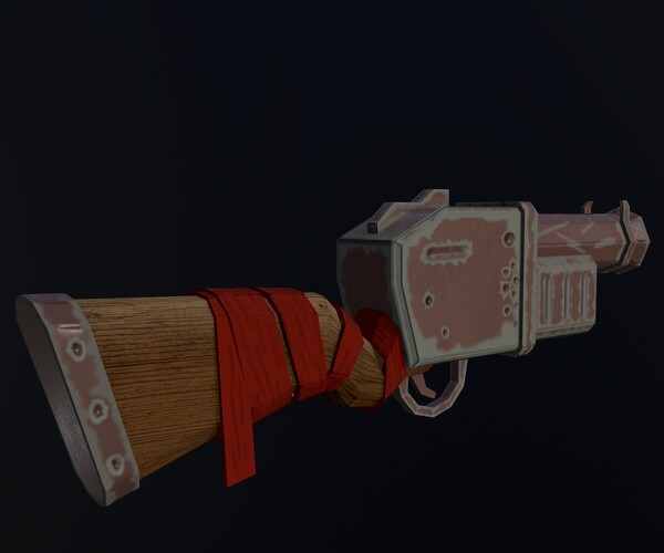 ArtStation - Stylized hand painted weapon gun | Game Assets