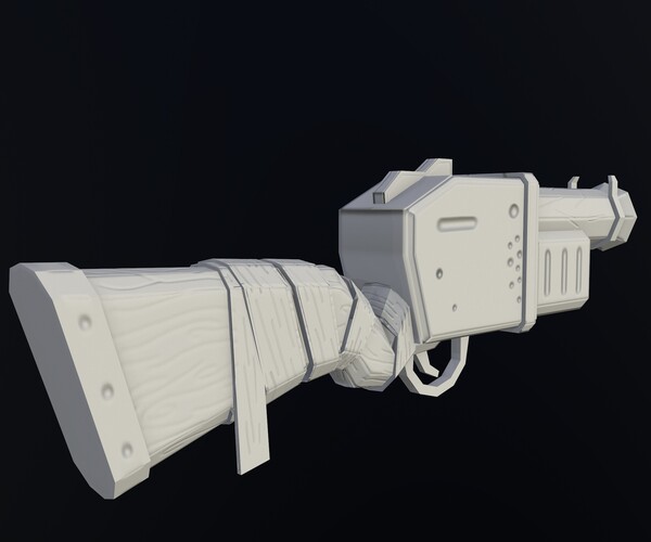 ArtStation - Stylized hand painted weapon gun | Game Assets