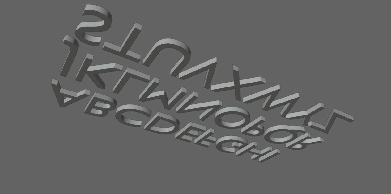 ArtStation - Alphabet for Printing 3D print model | Resources