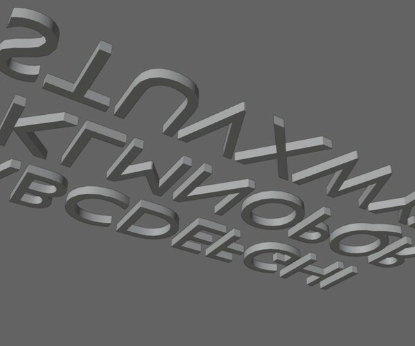 ArtStation - Alphabet for Printing 3D print model | Resources