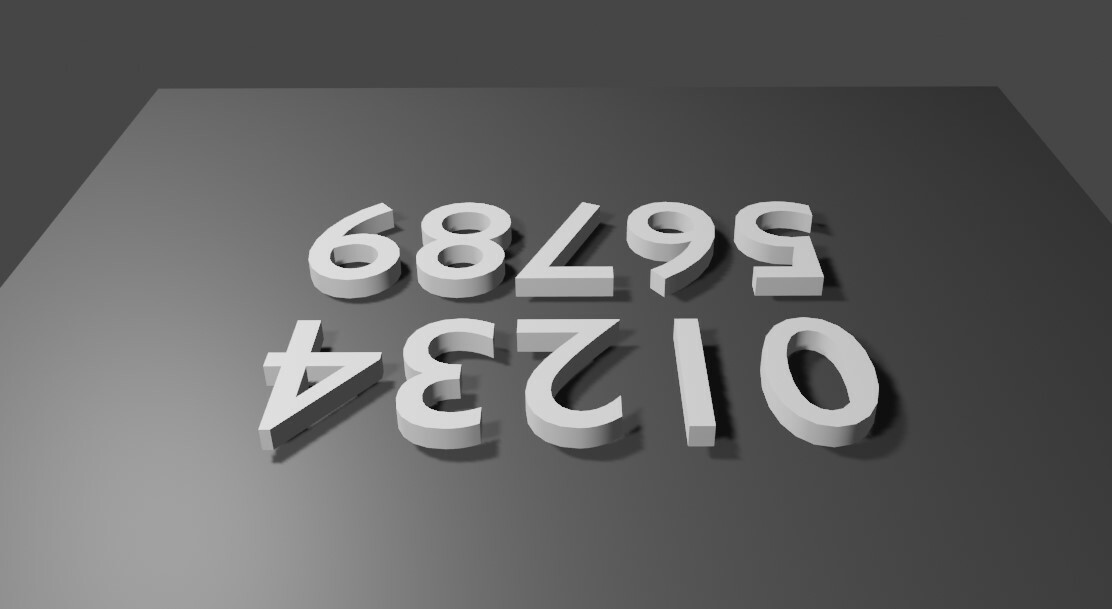 ArtStation - Number for Printing - Numeros 3D print model | Resources
