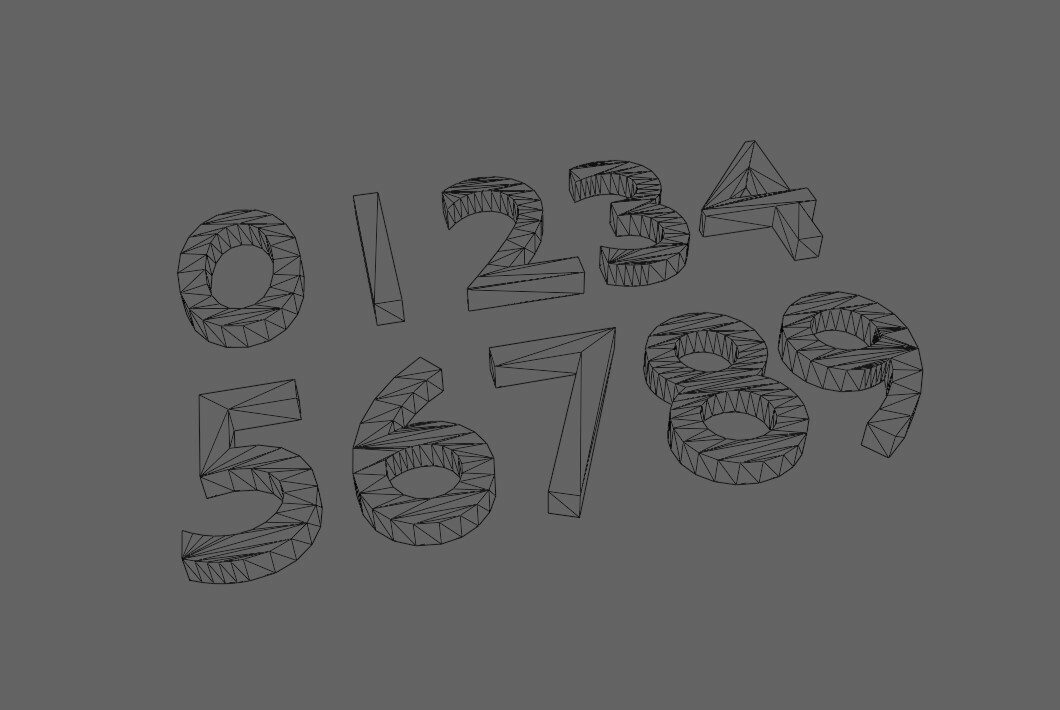 ArtStation - Number for Printing - Numeros 3D print model | Resources