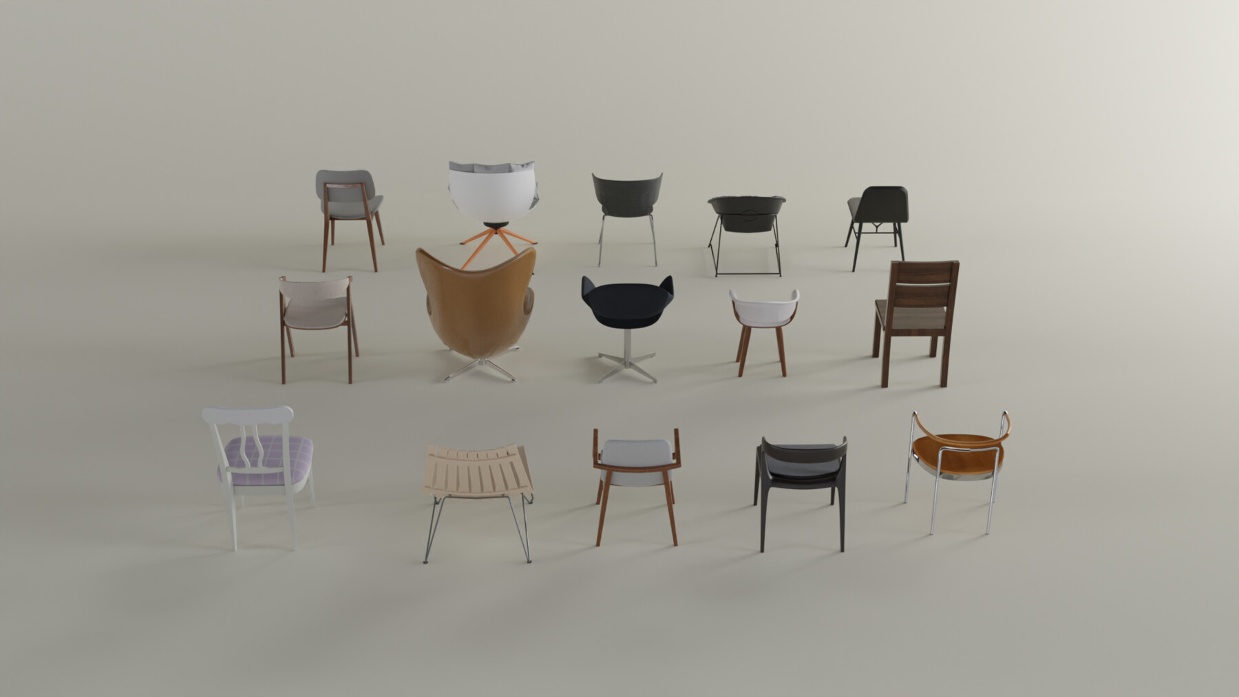 ArtStation - Chairs models / 16 pieces models | Resources