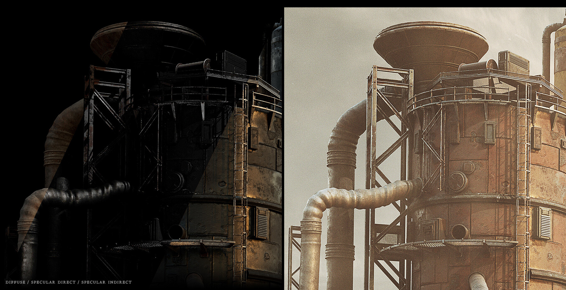 ArtStation - Scavengers Refinery | EP.3 - Environment Compositing With The Foundry Nuke | Tutorials